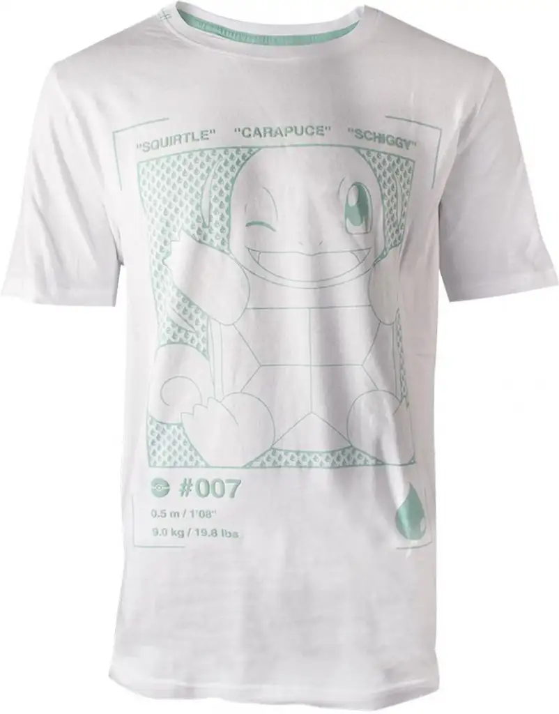 Pokémon Squirtle T-shirt: Officieel & Comfortabel Katoen